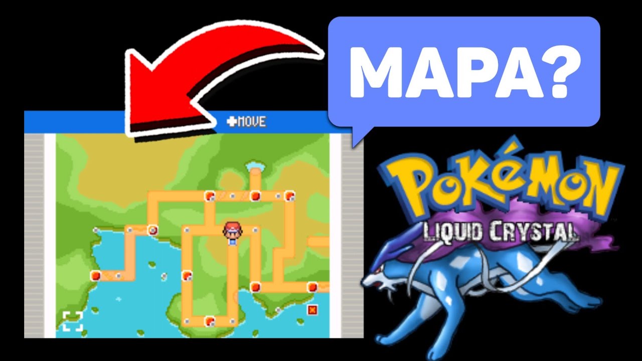 Pokémon Liquid Crystal - Como Ganhar O Mapa - YouTube