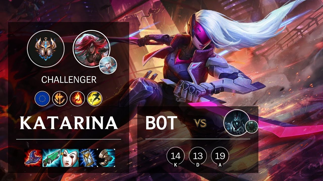 Katarina Bot vs Karthus - EUW Challenger Patch 10.11 - YouTube