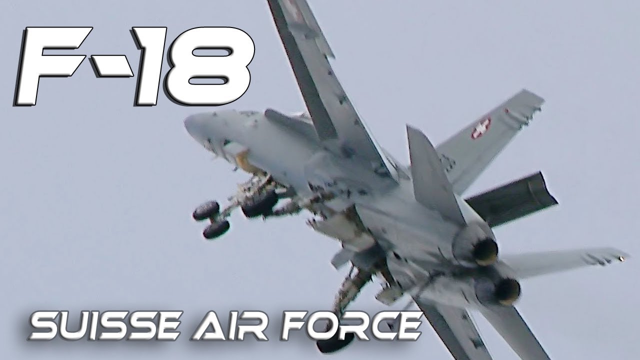 4Kᵁᴴᴰ F18 4K UHD F-18 Hornet Swiss Demo Nicolas «Vincent» Rossier ...