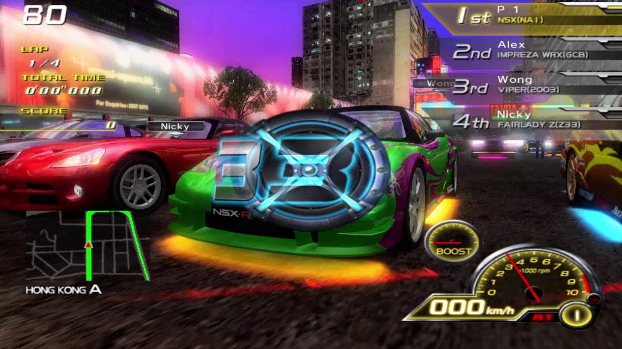 PC ARCADE R-TUNED STREET RACING ALL CITIES ROUTE A - BATTLE MODE ...