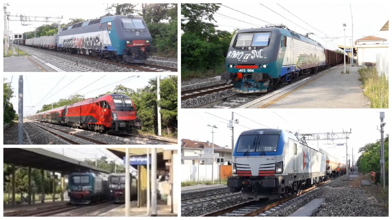 TRENI nel TARDO POMERIGGIO alla STAZIONE di CODROIPO [Parte 2] - YouTube