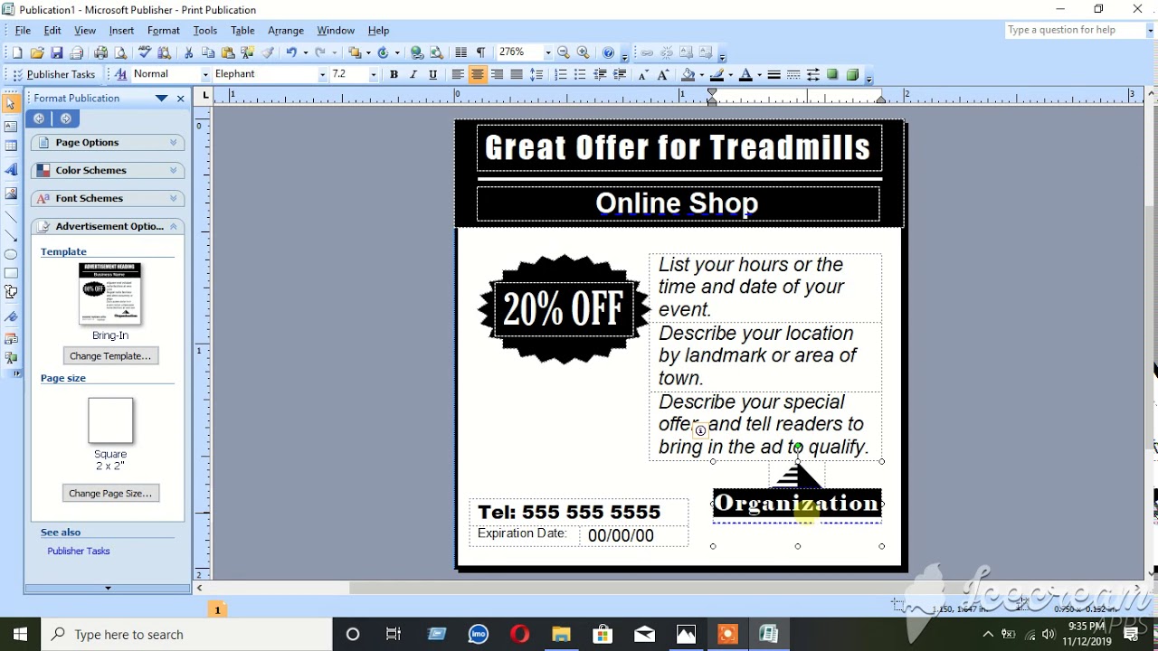 How to make Advertisement Card by Microsoft Office Program- বিজ্ঞাপন ...