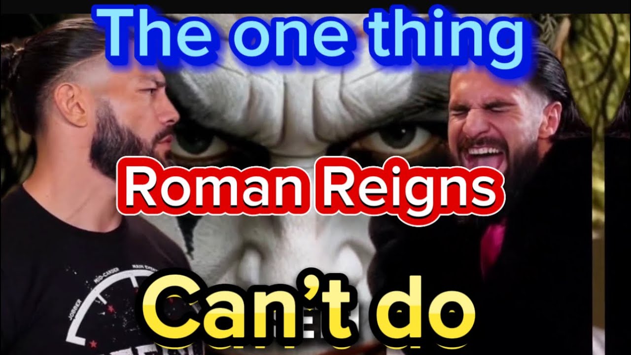 The one thing Roman Reigns cannot do ! This is not over Seth!# ...
