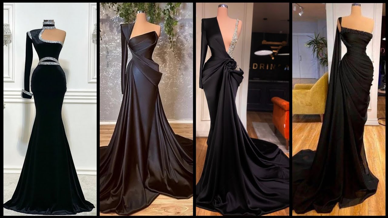 45+Trendiest Black Dress Classy Elegant long insights|| - YouTube