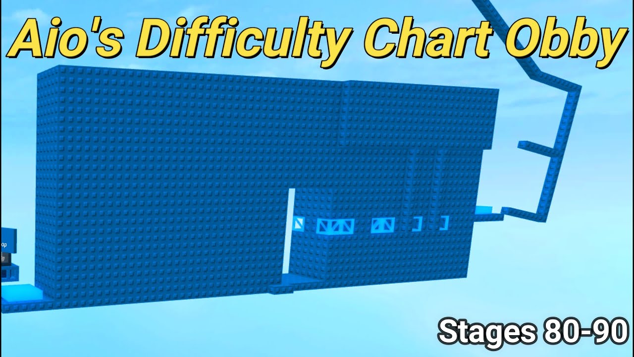 Aio's Difficulty Chart Obby (Stages 80-90) - YouTube