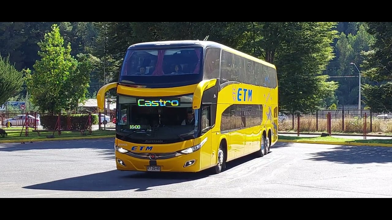 Buses saliendo del Terminal Rodoviario Temuco(Chile). Buses ETM. - YouTube