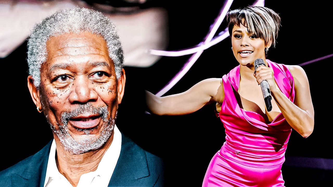 Actress Ariana DeBose Shocked To See Morgan Freeman!! - YouTube