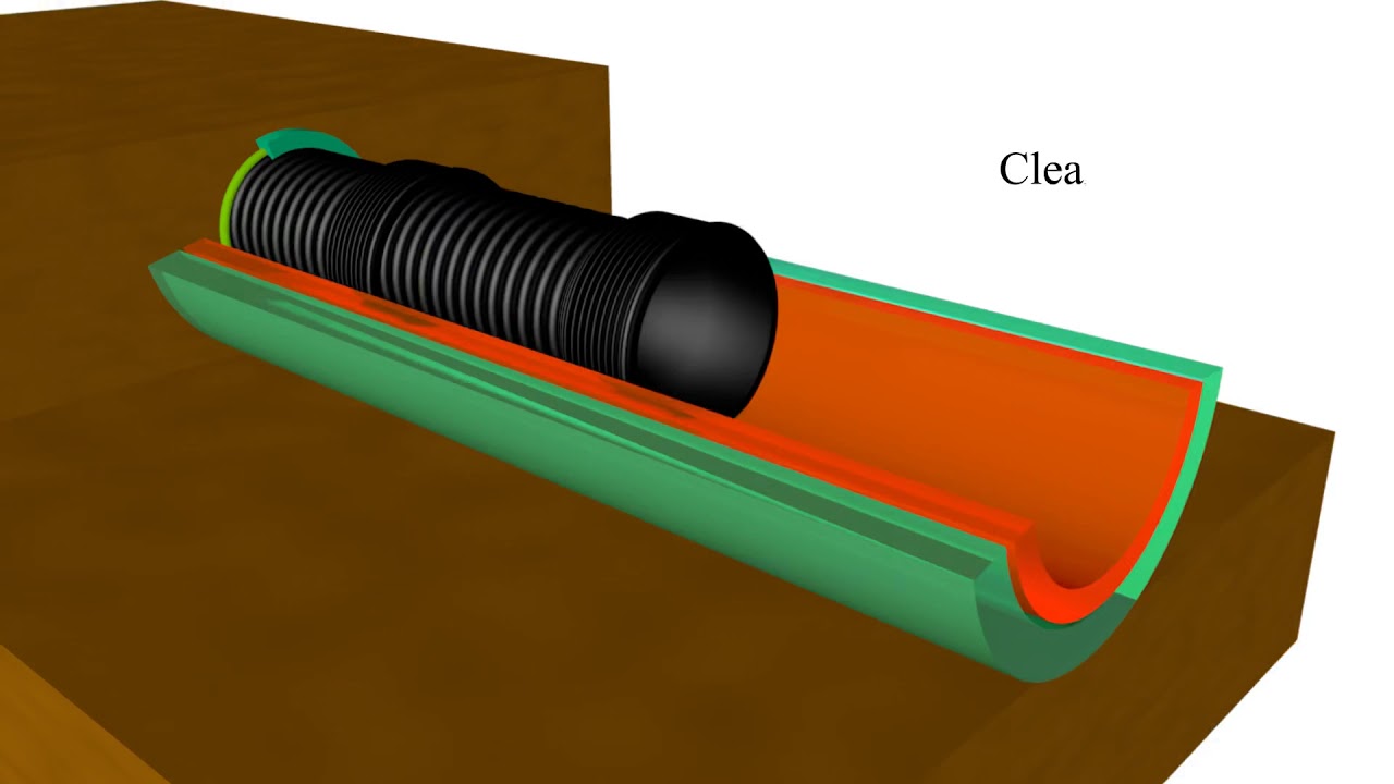Slotting and Backfill of the HDPE DWC pipe by Kirin pipes - YouTube