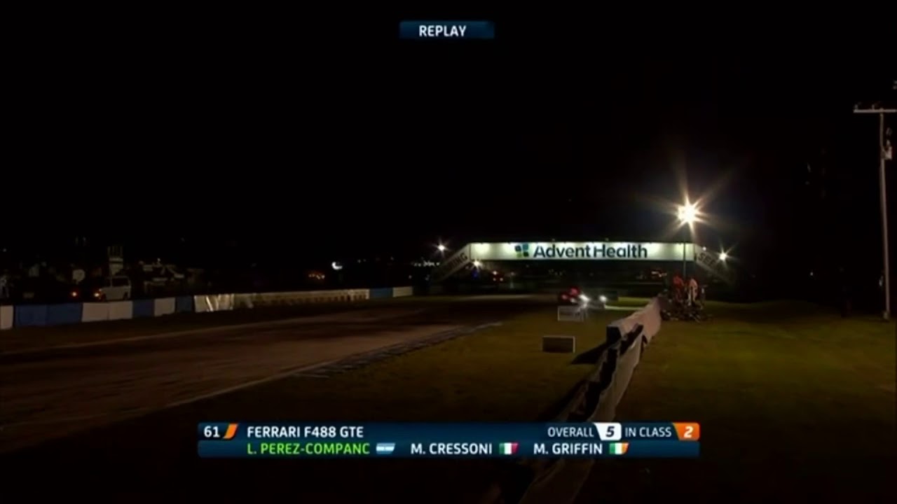 FIA WEC Ferrari big crash at Sebring - YouTube