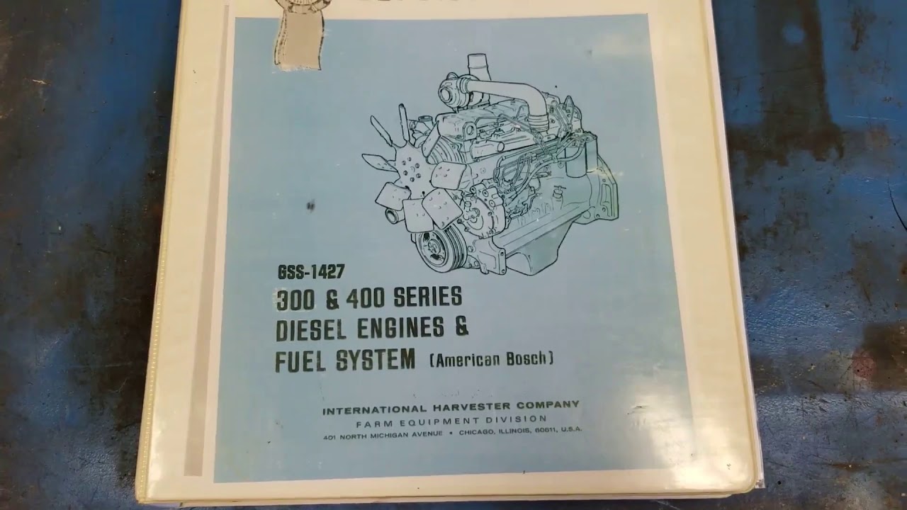 IH 1586 tractor with AMBAC M100 injector pump - leak repair in tractor ...