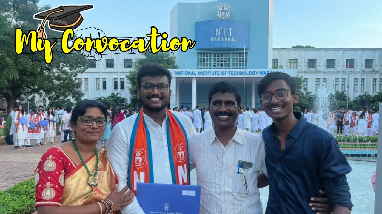 Finally I'm Graduated 🎓🎓 | NIT Warangal Convocation 2023 - YouTube