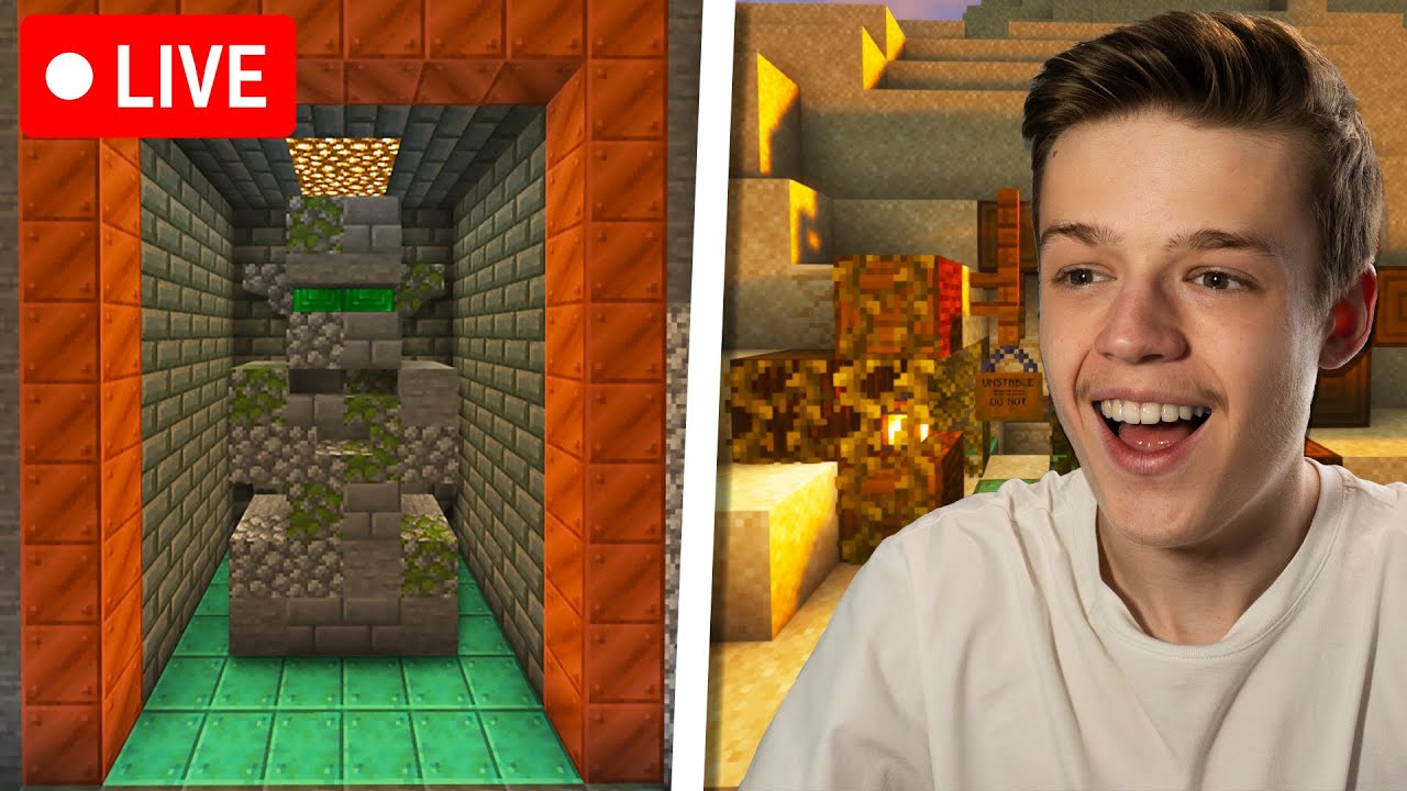 BUILDING AN ANCIENT STATUE ROOM (MINECRAFT TREASURE CAVERN) - Minecraft ...