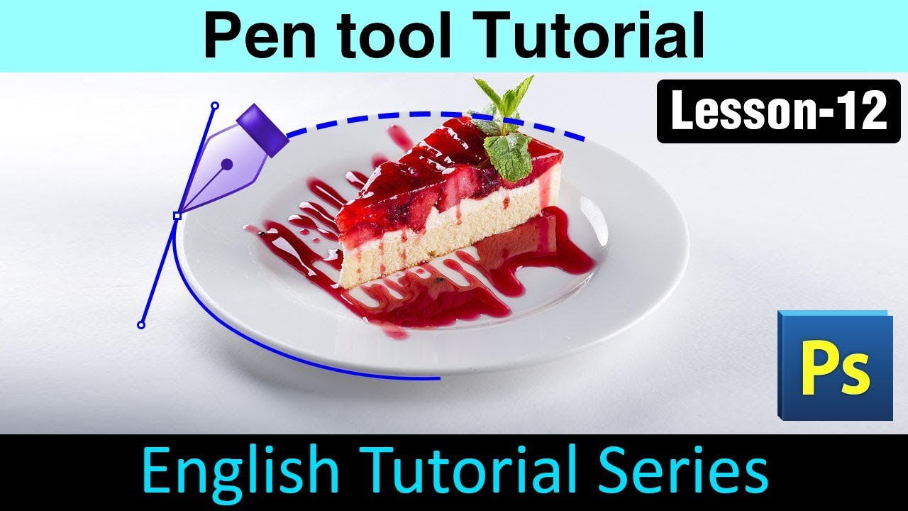 Pen tool in Photoshop (Lesson 12) - YouTube