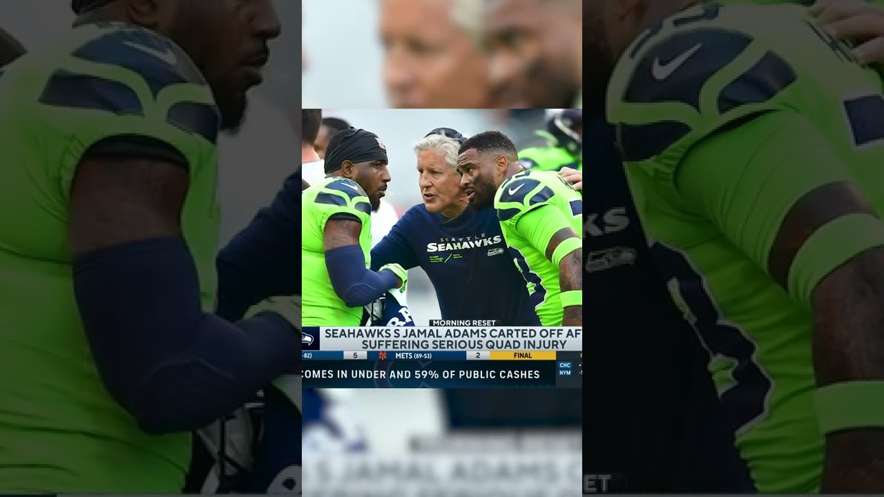 Seahawks S Jamal Adams CARTED OFF after serious injury #shorts - YouTube