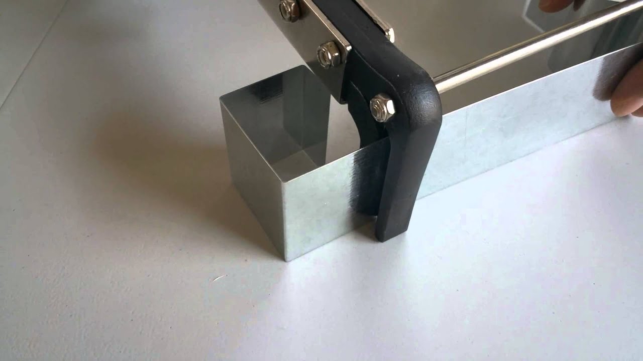 metal strip bender and slotter tool machine - YouTube