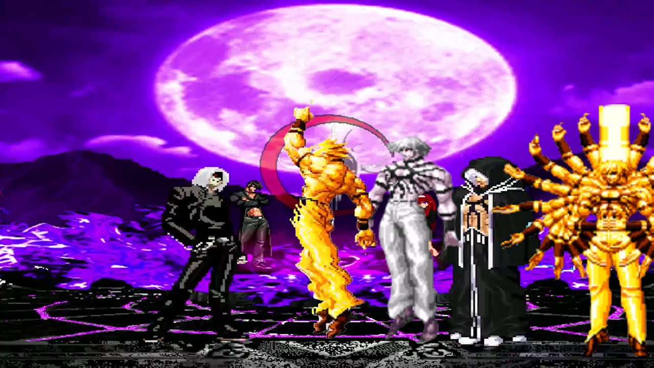 [KOF MUGEN] OP Element Kyo VS OROCHI Team - YouTube