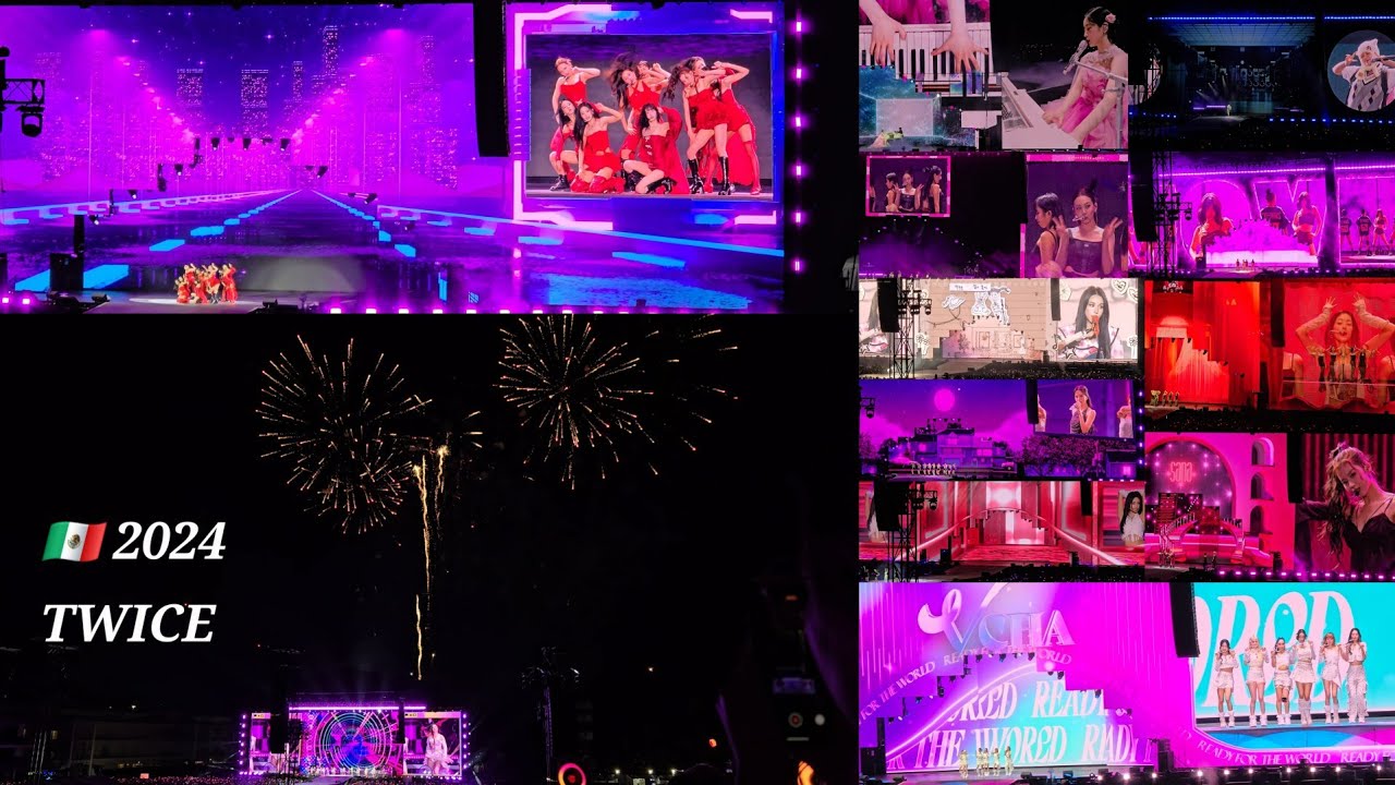 Twice '트와이스' (& VCHA) - READY TO BE WORLD TOUR DAY 1 México 2024 - YouTube