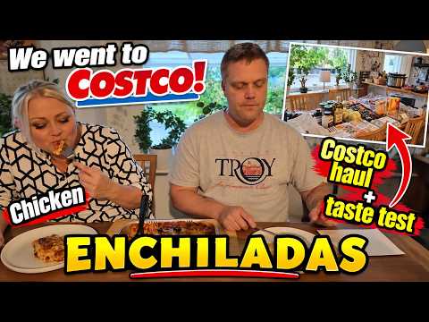 Swedes goes to Costco! Haul and we try their Chicken Enchiladas and opens a mystery gift!