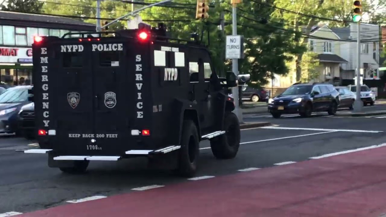 Brand new nypd ess 5 leceno bearcat responding - YouTube