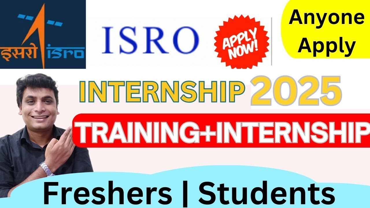 ISRO Launched New Internship For UG/PG/Freshers | Any College Student ...