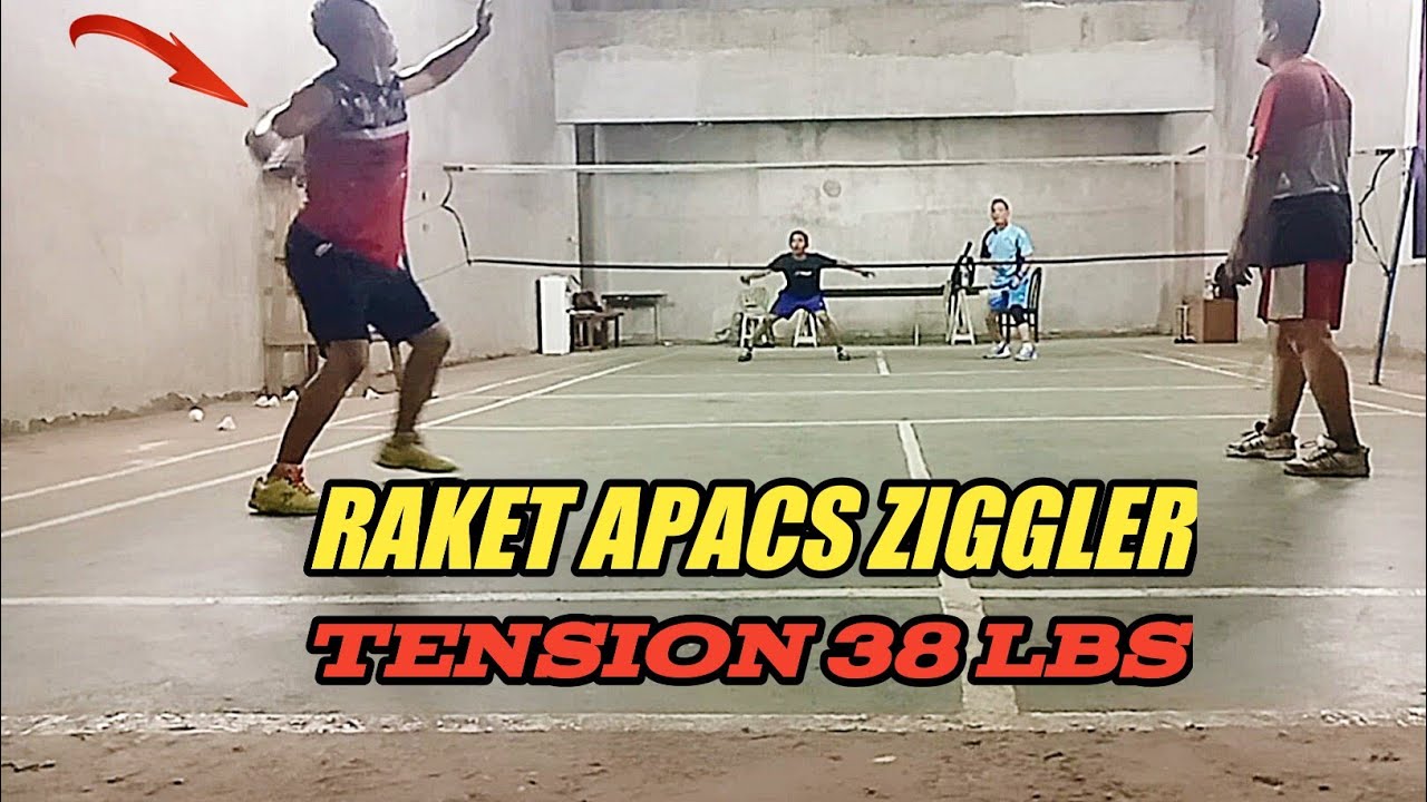 RAKET APACS ZIGGLER MAX TENSION 38 LBS - YouTube