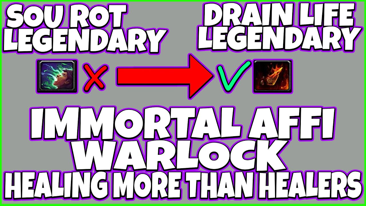 Immortal Affliction Warlock Healing More Than Healers Trying Out Drain ...
