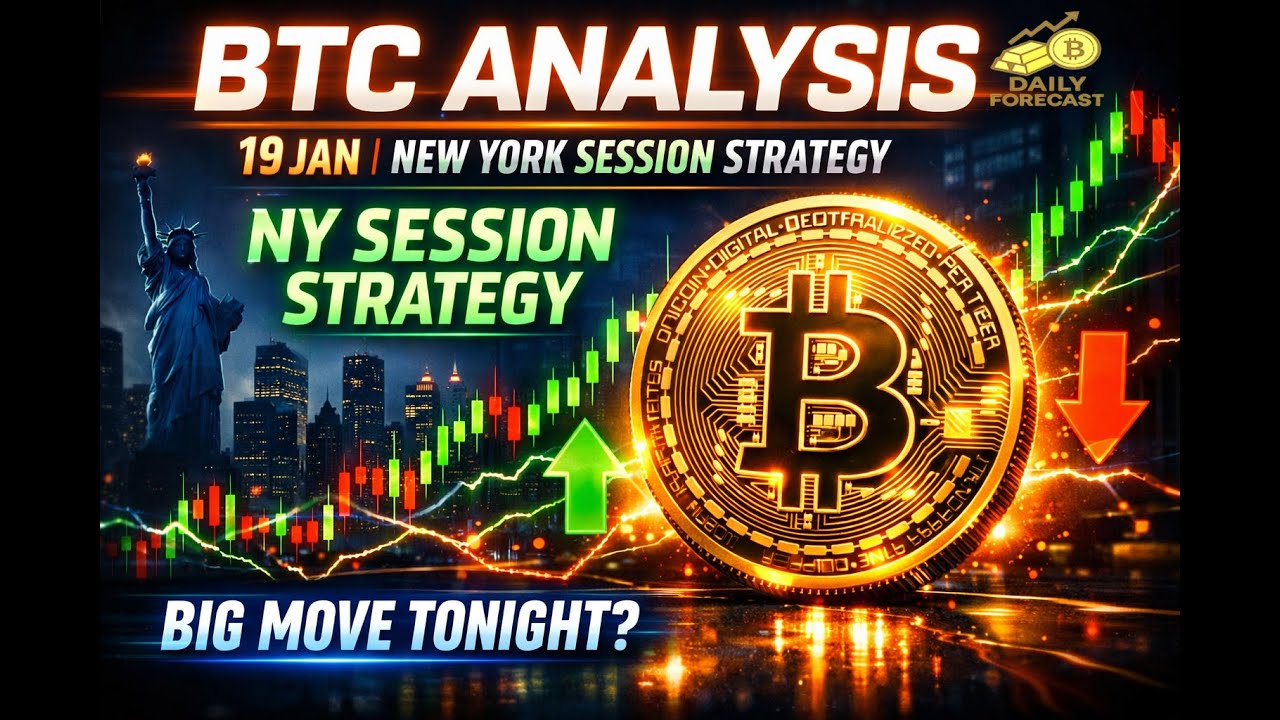 BTC Analysis Today 19 January | N Y Session Strategy | Bitcoin Live ...