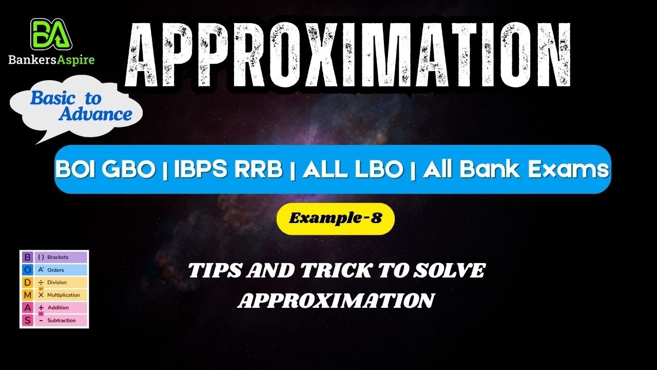 Approximation | Example 8 | Approximation Tricks for Bank Exams | IBPS ...