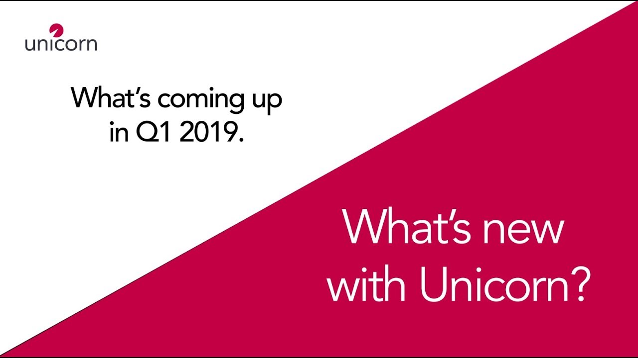 Unicorn Training | What's coming up in Q1 2019 - YouTube
