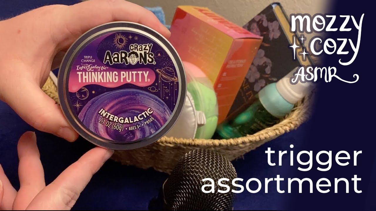 ASMR Trigger Assortment | Tapping, Reading, Fabric Sounds - YouTube