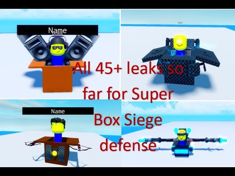 All 45+ sneak peeks so far for Super Box Siege defense in Roblox ...