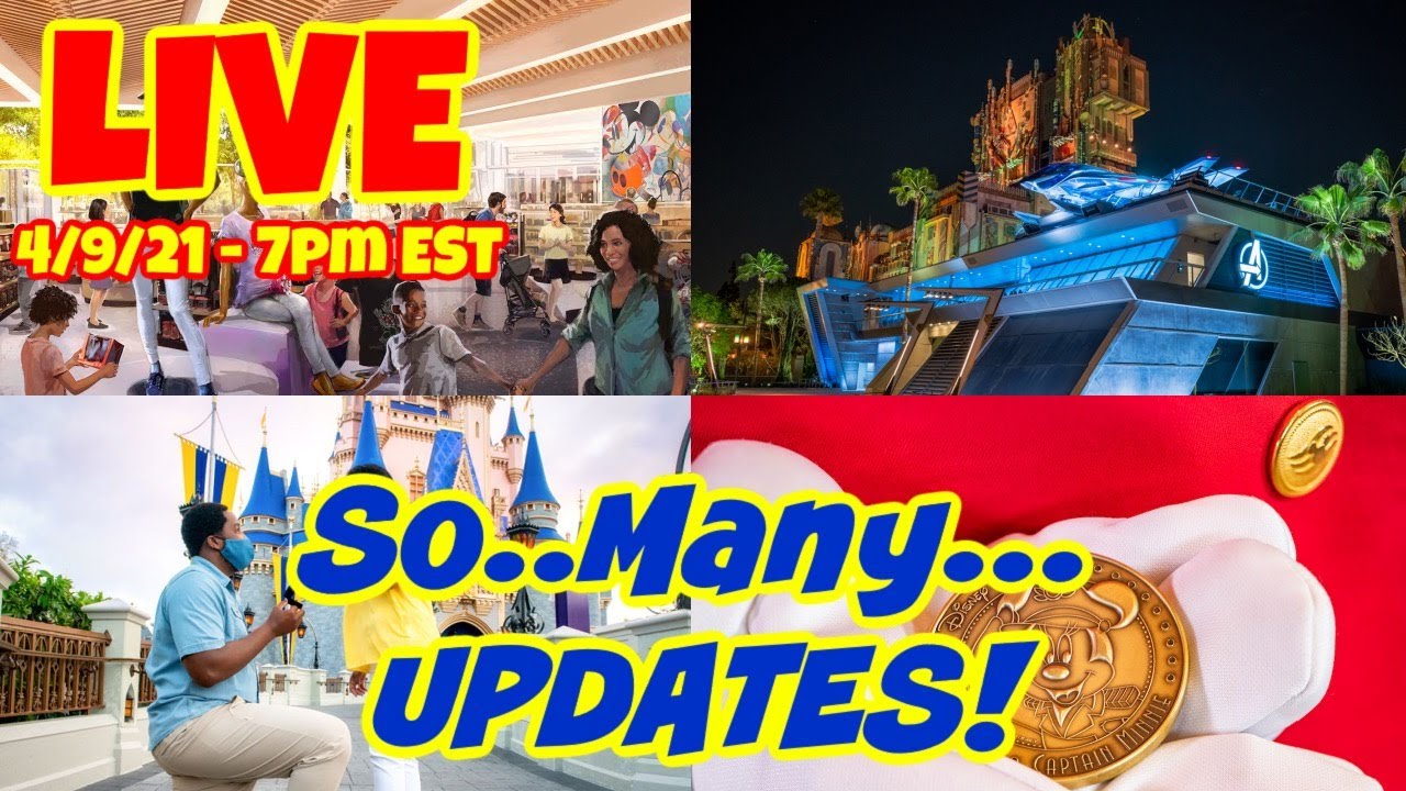 LIVE! 🚨 So Many Disney Updates! 🏰 4/9/21 | 7pm EST - YouTube