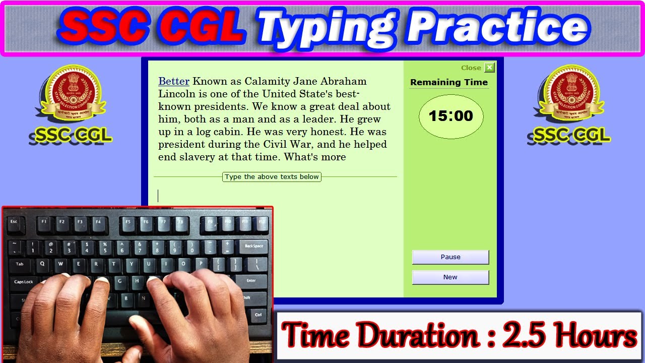 SSC CGL 2 Hours 30 Minutes Offline Typing Practice #sonmatypingexpert # ...