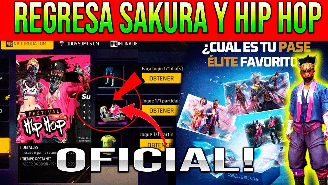 GARENA ANUNCIA REGRESA EL PASE SAKURA Y HIP HOP EN FREE FIRE LATAM ...