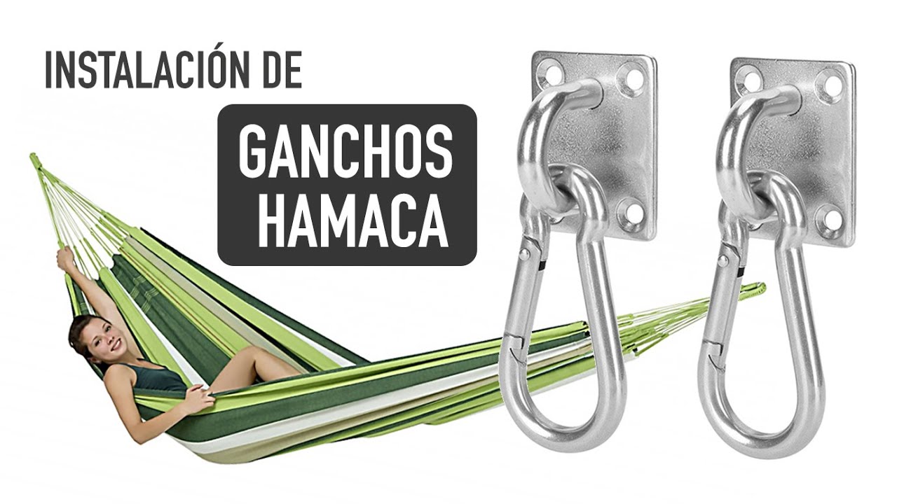 Instalación Ganchos Hamaca Acero Inoxidable - YouTube