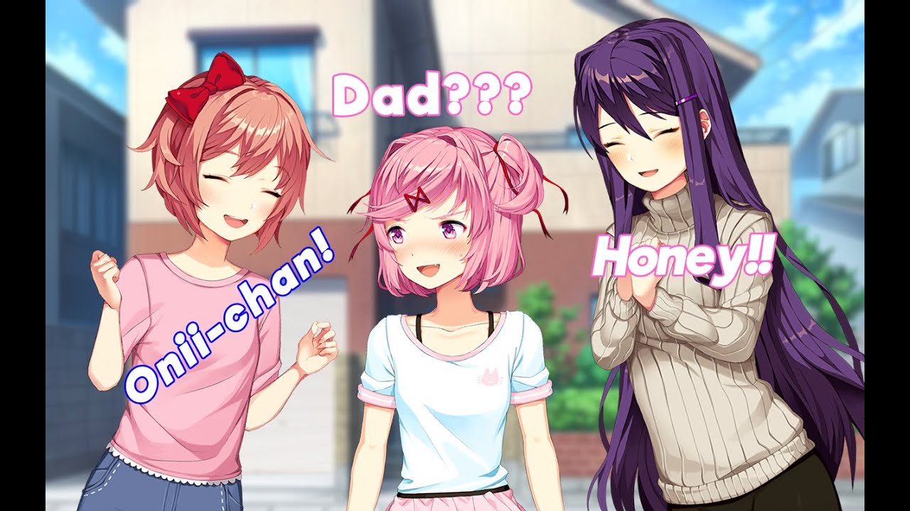 DDLC Script Mod: POV Natsuki is your daughter, Yuri is your wife, and Sayori is your sister ...