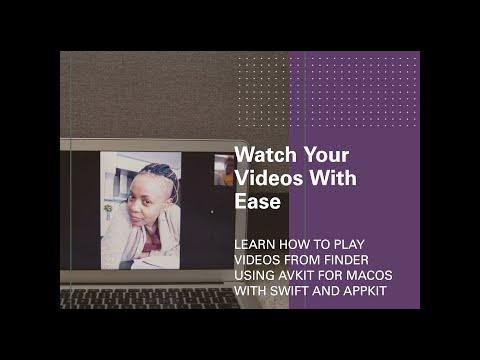 How to play video from finder using Avkit for macos using swift and appkit - YouTube