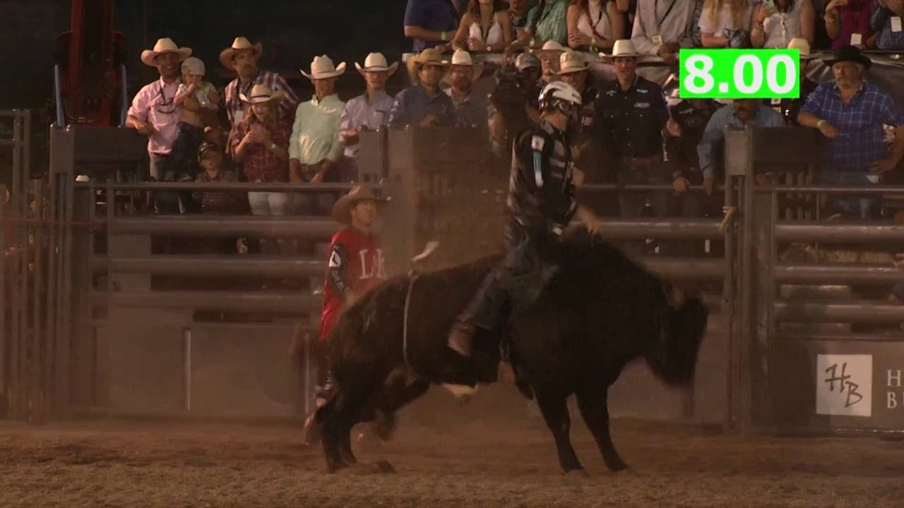 TOP RIDE: Nathan Schaper rides Pistol Whip for 90 points (PBR) - YouTube