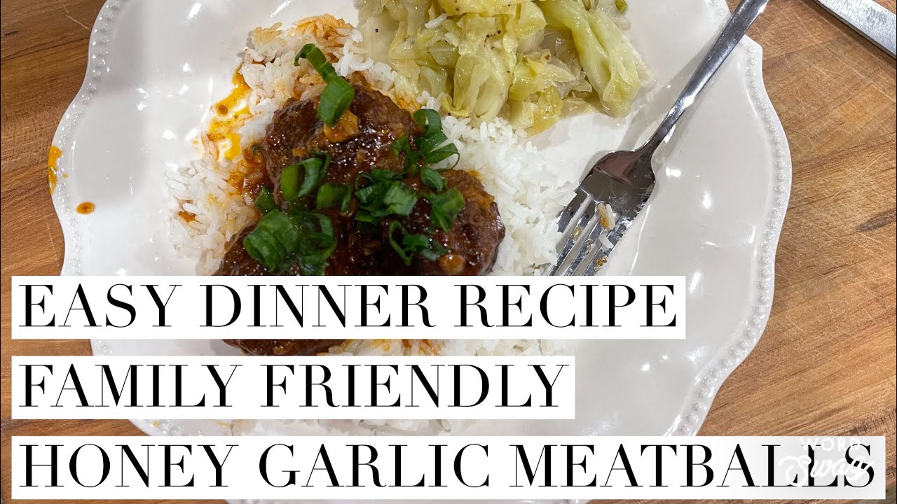 COOK DINNER WITH ME II HONEY GARLIC MEATBALLS, JASMINE RICE && CABBAGE ...