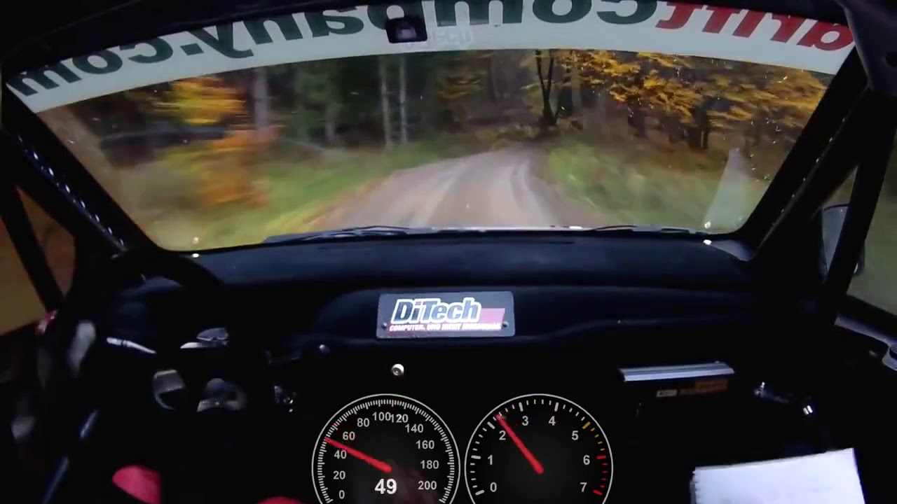 Ралли, по лесу на скорости 200км, вид изнутри Rally top speed - YouTube