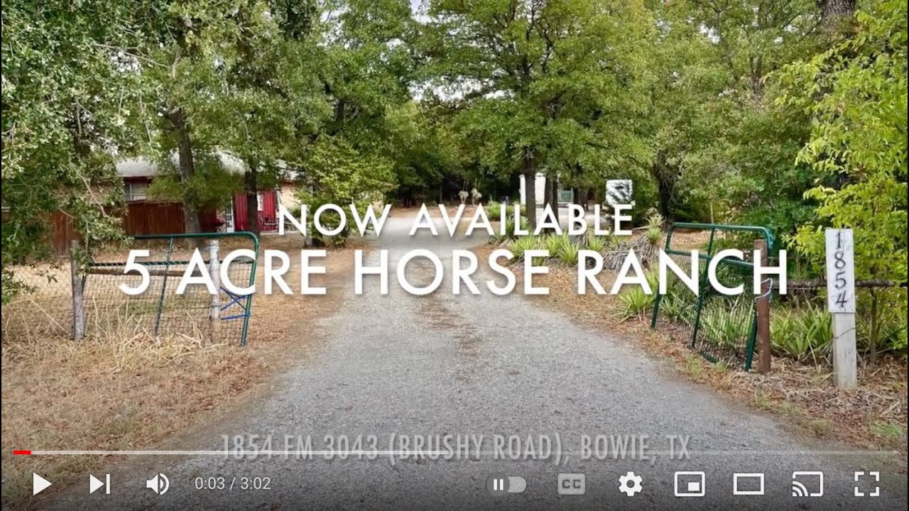 NEW Listing - 5 Acre Horse Ranch and Investment Property - YouTube