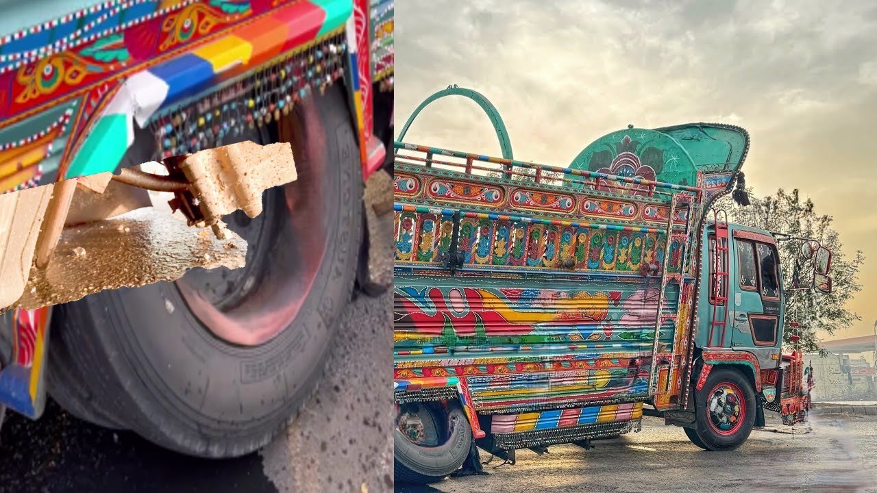 Truck Repairs Stuck Axle And Broken Rear Wheel Housing amazing Fixing ...