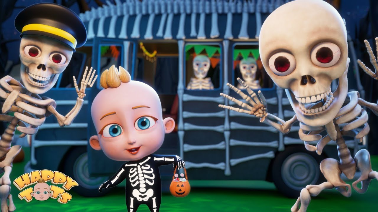 The Skeleton Song | Halloween Song for Kids | Happy Tots - YouTube