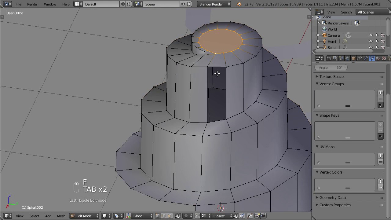 Blender, hill spiral path (not a tutorial) - YouTube
