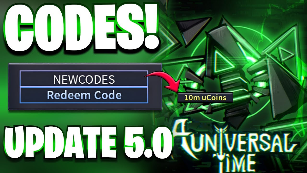 *NEW* ALL WORKING DELTA UPDATE 5.0 CODES FOR A UNIVERSAL TIME! ROBLOX A ...