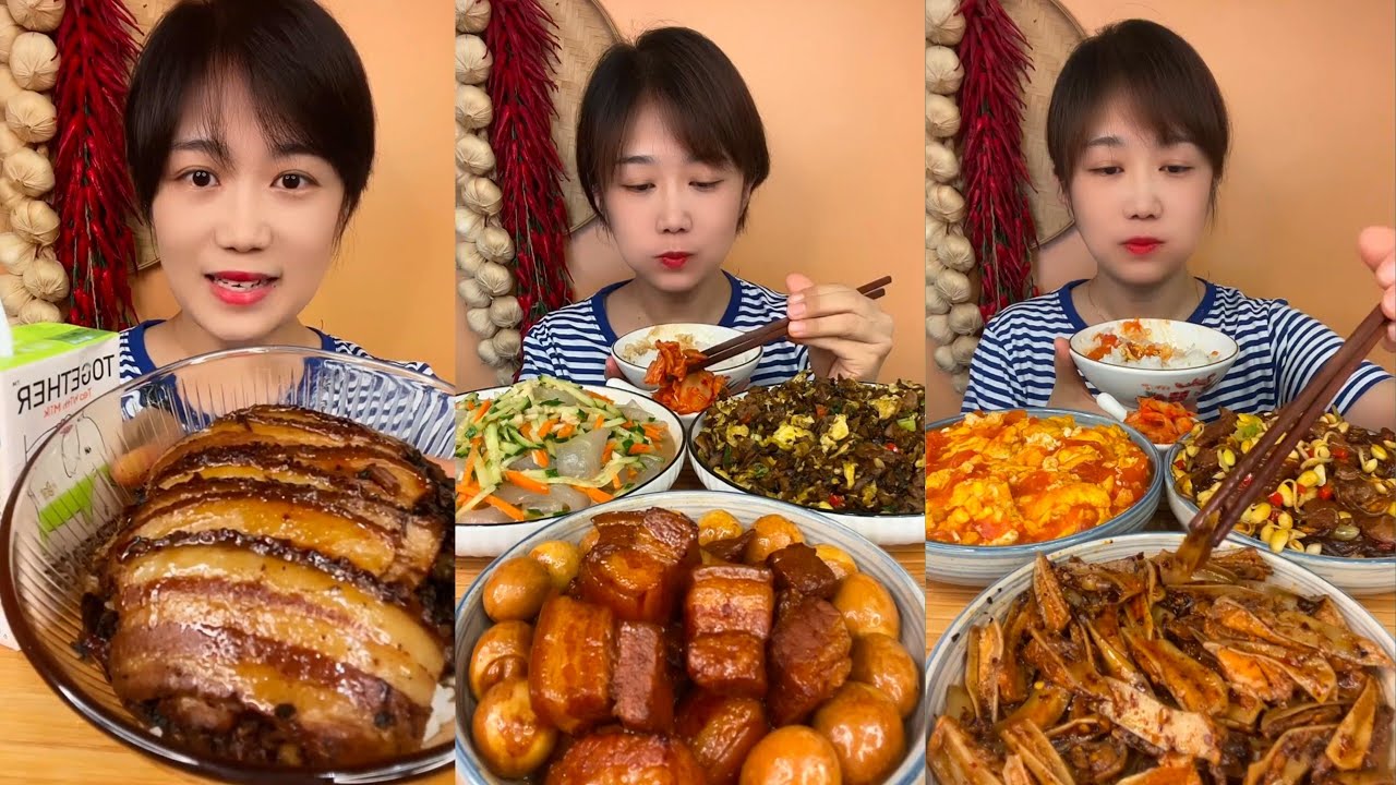ASMR CHINESE FOOD MUKBANG EATING SHOW 소리좋은 여러가지 음식 먹음이 팅쇼 리얼 사운드 กิน ...