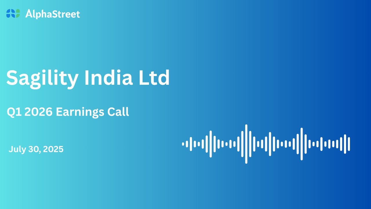 Sagility India Ltd Q1 FY2025-26 Earnings Conference Call - YouTube