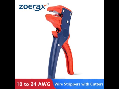 Wire Strippers with Cutters, Automatic Quick Strip Wire Stripper Spring Loaded Multitool