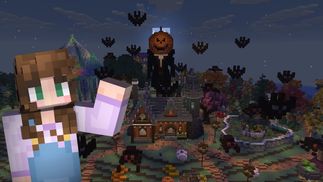 I Built a Cursed Pumpkin Man in Survival Minecraft! - YouTube