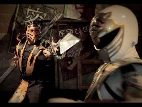 White Ranger vs. Scorpion - YouTube